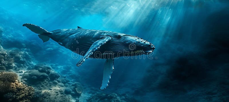 Spectacular Humpback Whale Gracefully Gliding through the Mesmerizing ...
