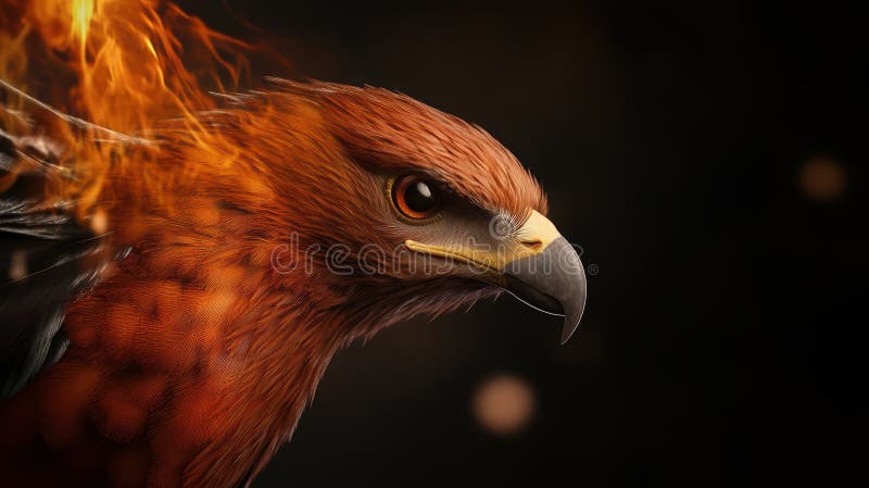 Spectacular Image of a Bird with Flames Engulfing Its Head Flaming ...
