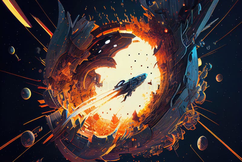 Spectacular Images of Outer Space, Generative AI Stock Illustration ...