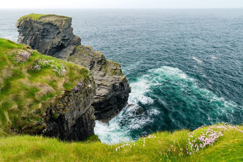 Spectacular Kilkee Cliffs, at the Loop Head Peninsula, Remote and Wild Stretch of Stunning ...