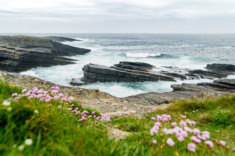 Spectacular Kilkee Cliffs, at the Loop Head Peninsula, Remote and Wild ...