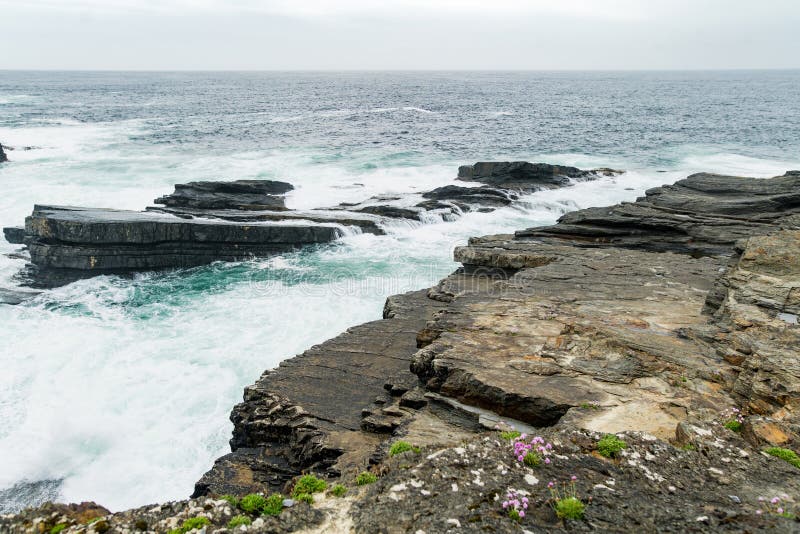 Spectacular Kilkee Cliffs, at the Loop Head Peninsula, Remote and Wild ...