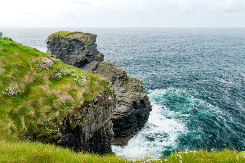 Spectacular Kilkee Cliffs, at the Loop Head Peninsula, Remote and Wild ...