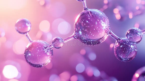 Spectacular Molecular Structure Under the Microscope Stock Photo ...