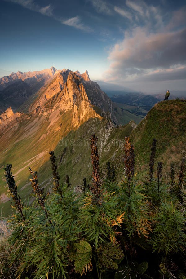 Spectacular Mountain Formations of Switzerland Stock Photo - Image of ...