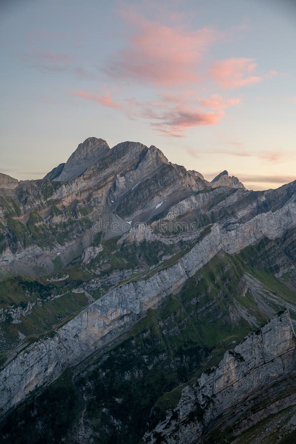 Spectacular Mountain Formations Stock Photo - Image of evening ...
