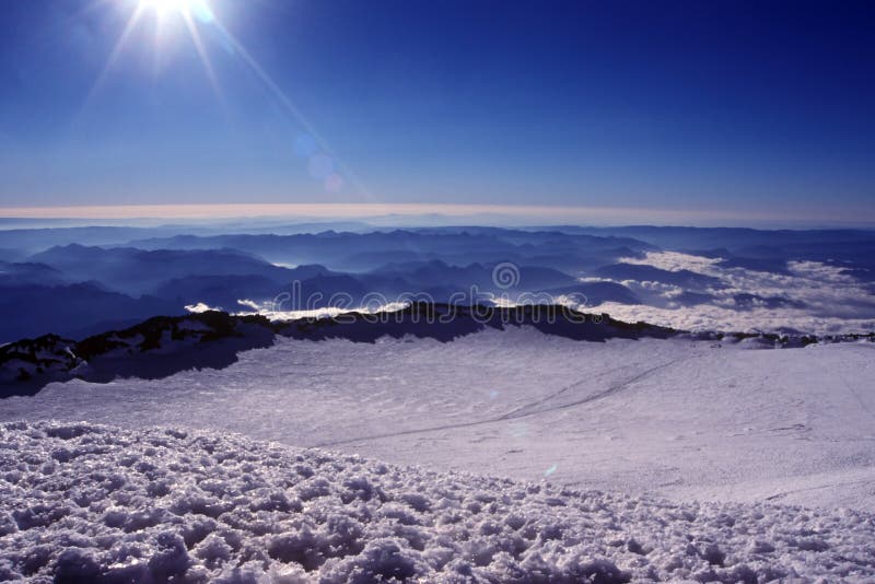 Spectacular Mountain Top View Stock Photo - Image of isolated, bright ...