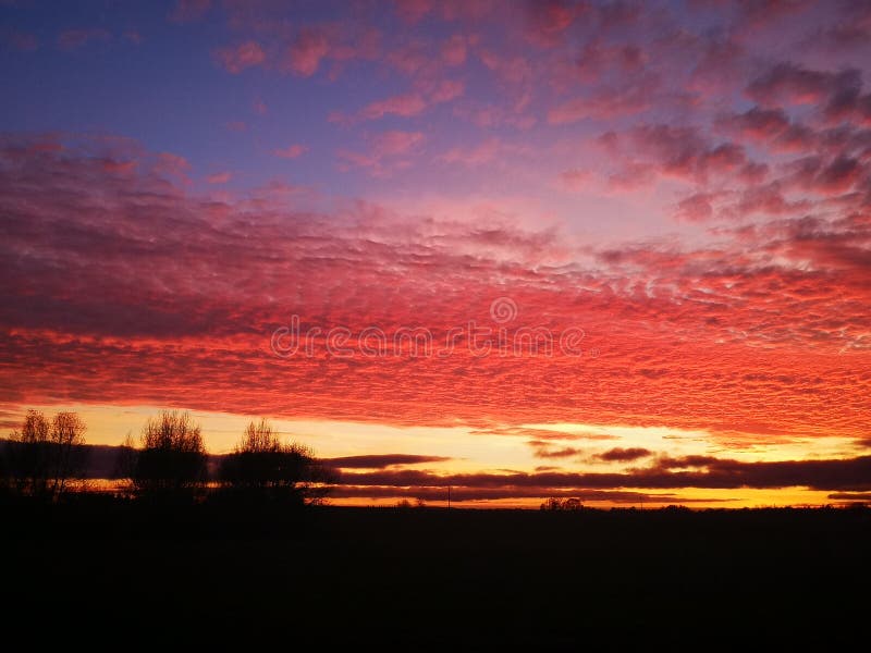 Spectacular Mystical Sunset Stock Photo - Image of mystical, sunset ...