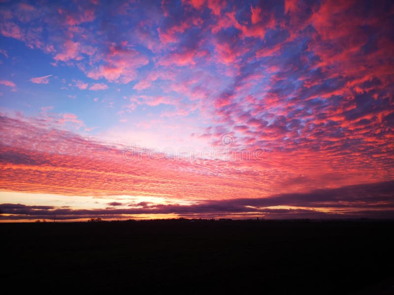 Spectacular Mystical Sunset Stock Image - Image of sunset, amazing ...