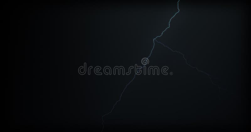 Lightning Strikes on a Black Background with Realistic Reflections ...