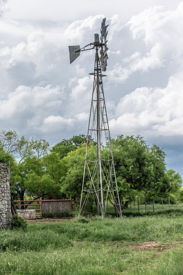 Spectacular Picture of Windmill on Texas Ranch Stock Image - Image of ...