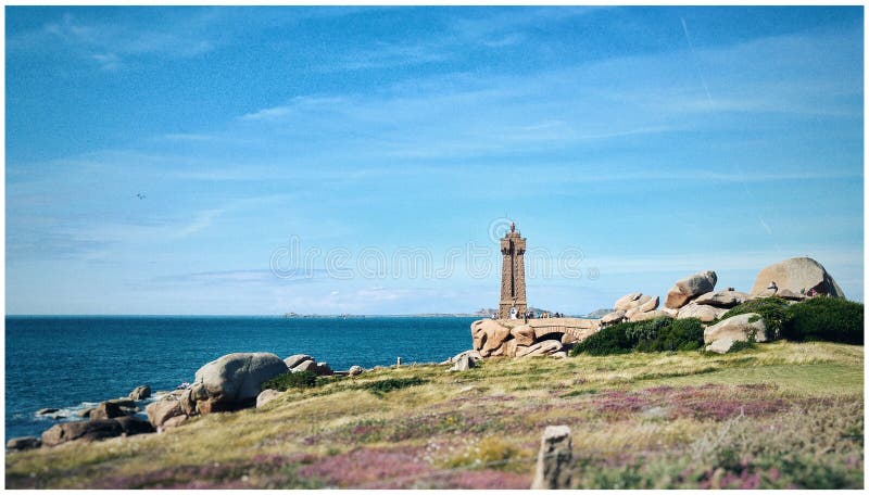 Spectacular Ploumanach Lighthouse, Brittany - Scenic Seaside View Stock ... Spectacular Ploumanach Lighthouse, Brittany - Scenic Seaside View Stock ...