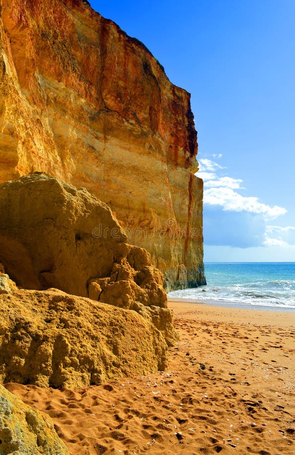 Spectacular Rock Formations on Benagil Beach Stock Image - Image of ...