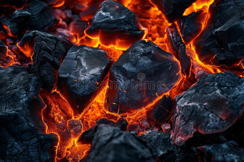 Spectacular Rocks Fire Explosion. Generate Ai Stock Illustration ...