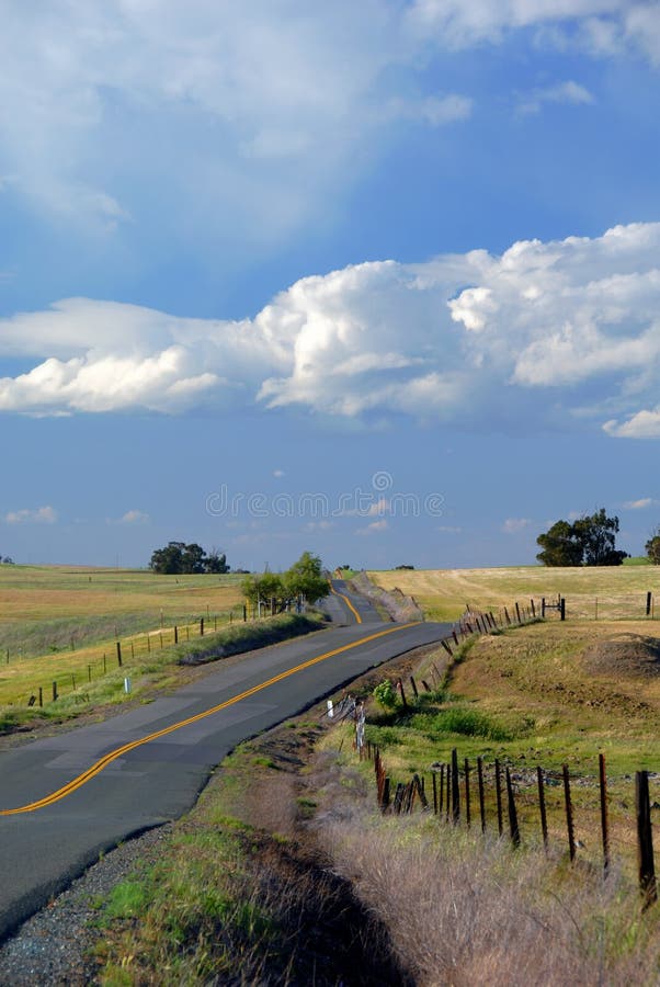 Spectacular Rural Road stock image. Image of california - 2324343