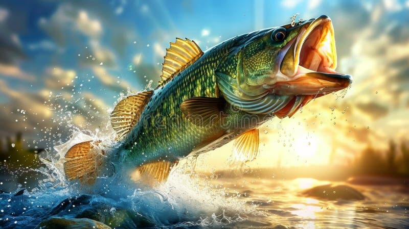 Spectacular Scene Massive Fish Jumping Out of the Water in a Stunning ...