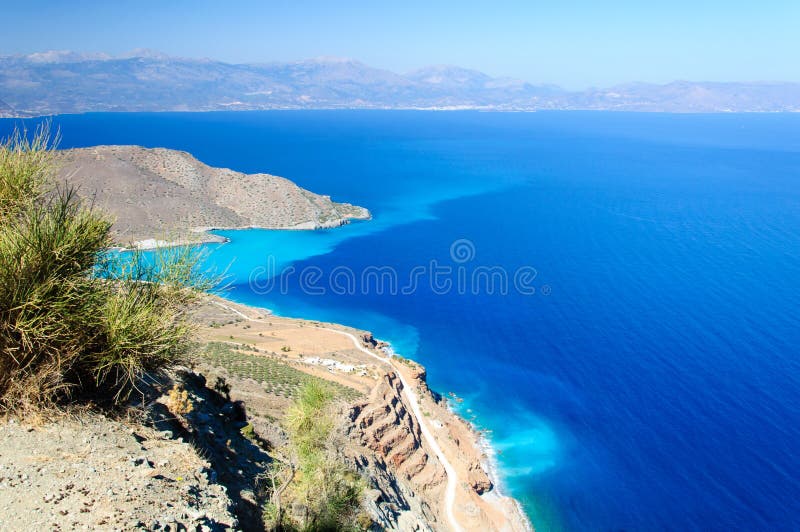 Spectacular Scenery from Crete Island Stock Photo - Image of turquoise ...