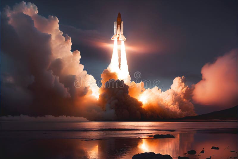 Spectacular Space Shuttle Rocket Launch Nasa SpaceX Type Image Stock ... Spectacular Space Shuttle Rocket Launch Nasa SpaceX Type Image Stock ...