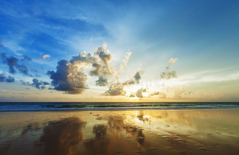 Spectacular Sunset stock photo. Image of digital, elements - 4070100