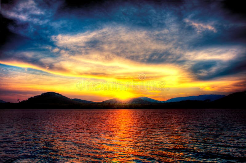 Spectacular sunset stock photo. Image of colourful, natural - 3719172