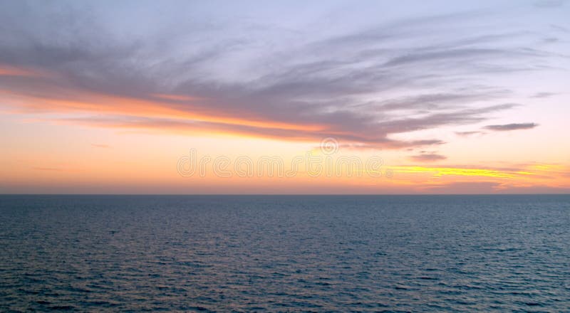 Spectacular Sunset On Mar De Cortes Stock Photo - Image of california ...