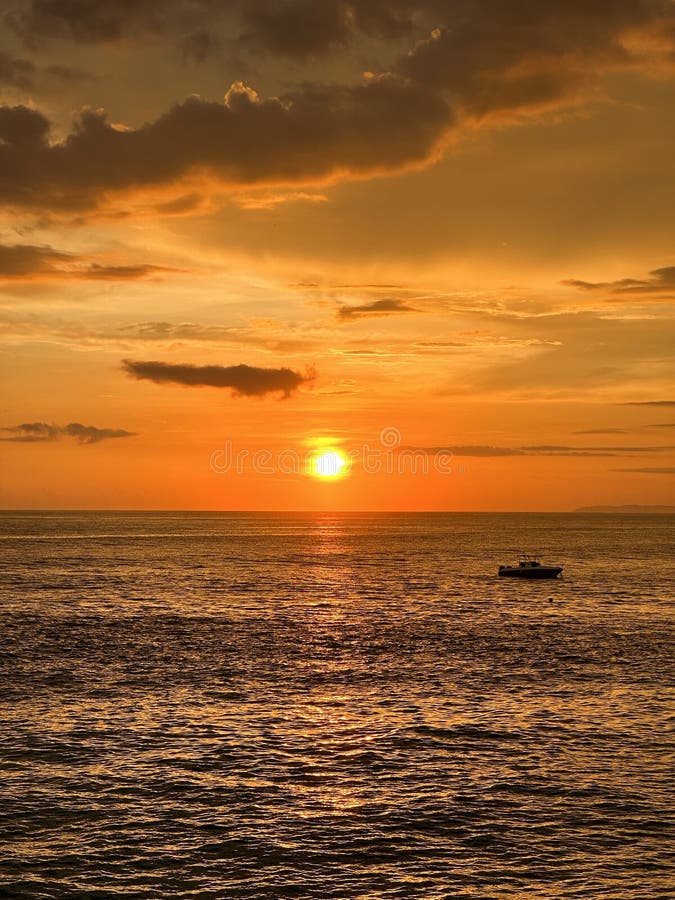 Spectacular Sunset Over Indian Ocean in Sumba Stock Photo - Image of ...
