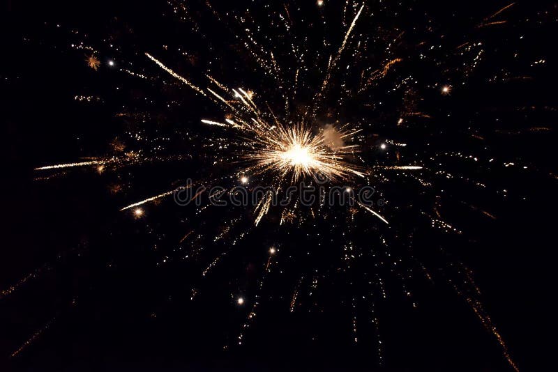 Spectacular and Vibrant Display of Fireworks Erupting in the Night Sky ...