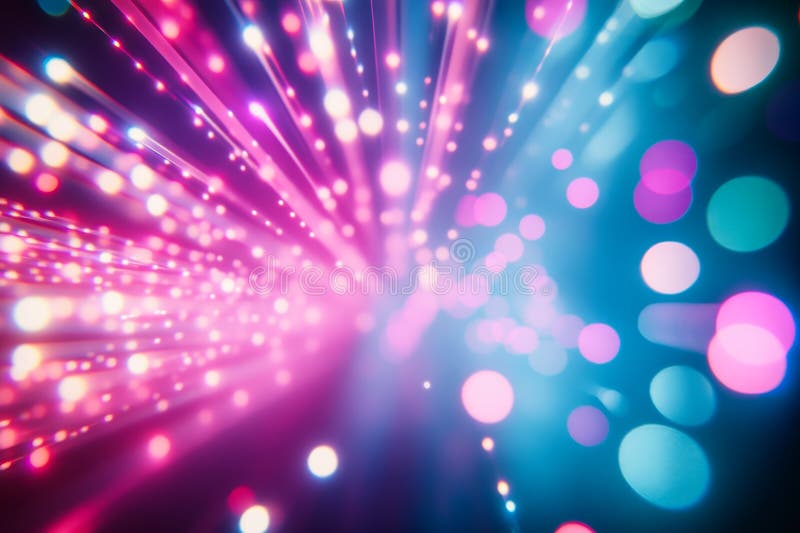 Spectacular Vibrant Party Lights Background Stock Illustration ...
