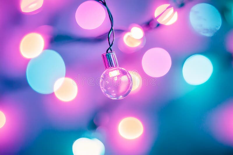 Spectacular Vibrant Party Lights Background Stock Image - Image of ...