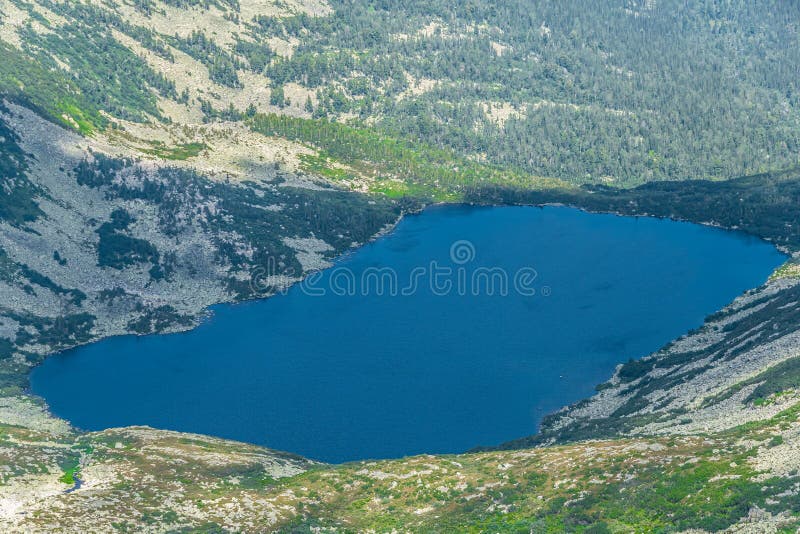 Spectacular View of Blue Lake in Valley Stock Photo - Image of tranquil ...