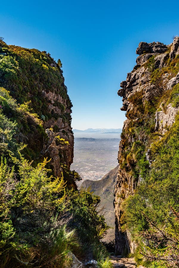 Spectacular View of Cape Town from the Table Mountain Stock Photo ...