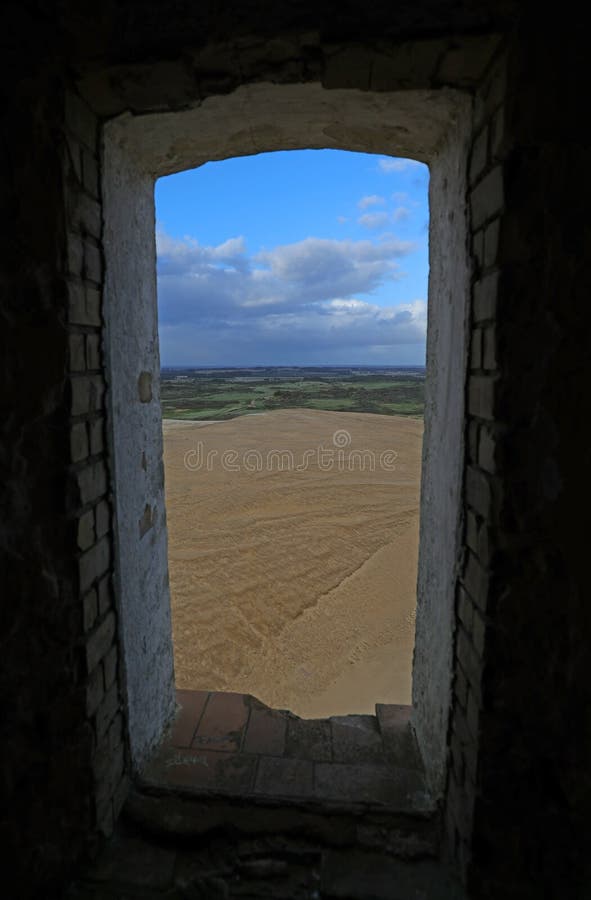 Spectacular View from the Embrasure of an Ancient Tower Overlooking the ...