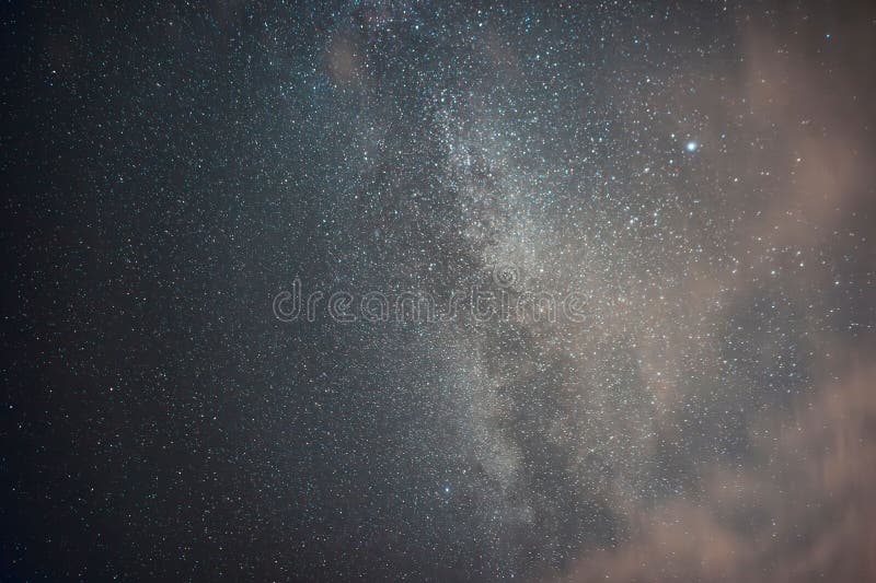 Spectacular View of the Milky Way with the Infinite Sky of Stars Stock ...