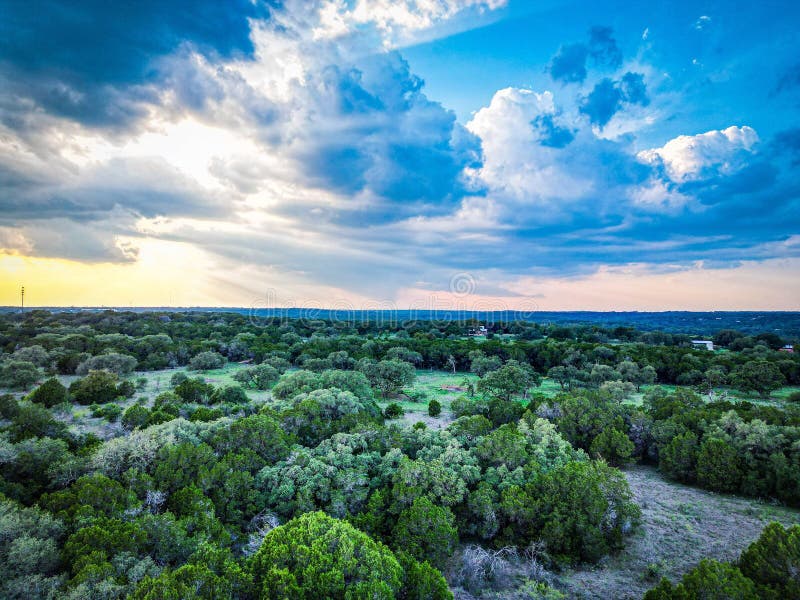 Spectacular View of a Radiant Sunset in the Texas Desert Stock Image ...
