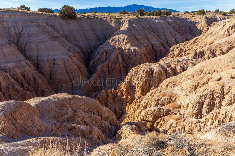 Spectacular View of the Volcanic Clay Formations at Cathedral Gorge ...