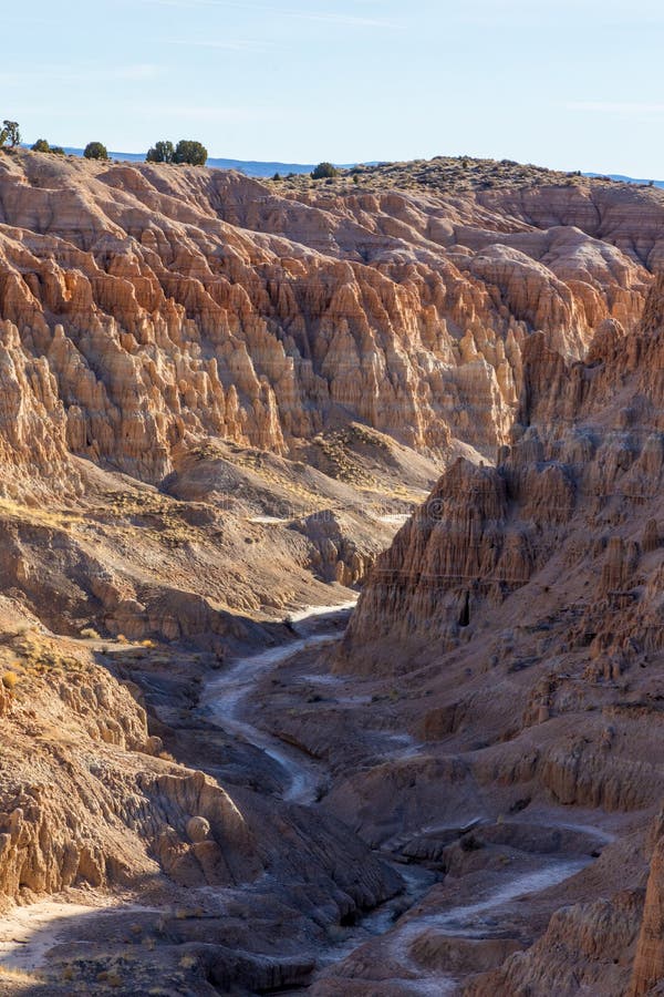Spectacular View of the Volcanic Clay Formations at Cathedral Gorge ...