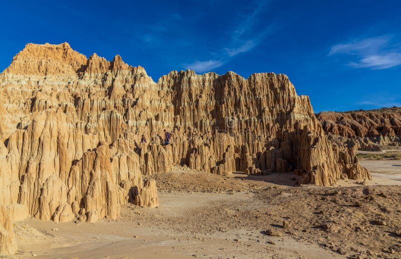 Spectacular View of the Volcanic Clay Formations at Cathedral Gorge ...