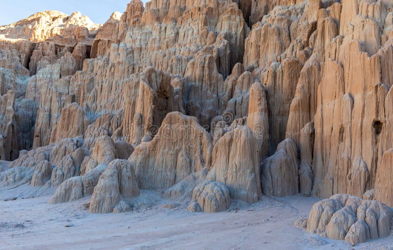 Spectacular View of the Volcanic Clay Formations at Cathedral Gorge ...