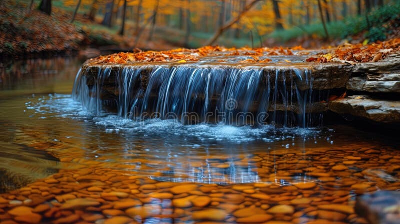 Spectacular Water Cascades, Curvature of Colo Stock Photo - Image of ...