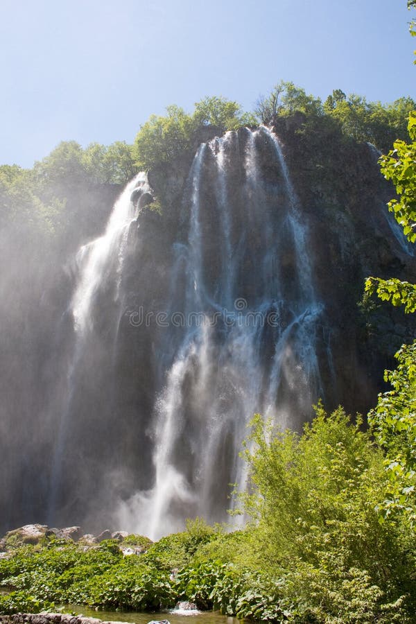 Spectacular waterfall stock photo. Image of culture, horizontal - 14618090