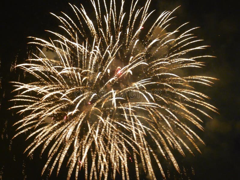 Spectacular White Fireworks Stock Photo - Image of exuberant, july ...