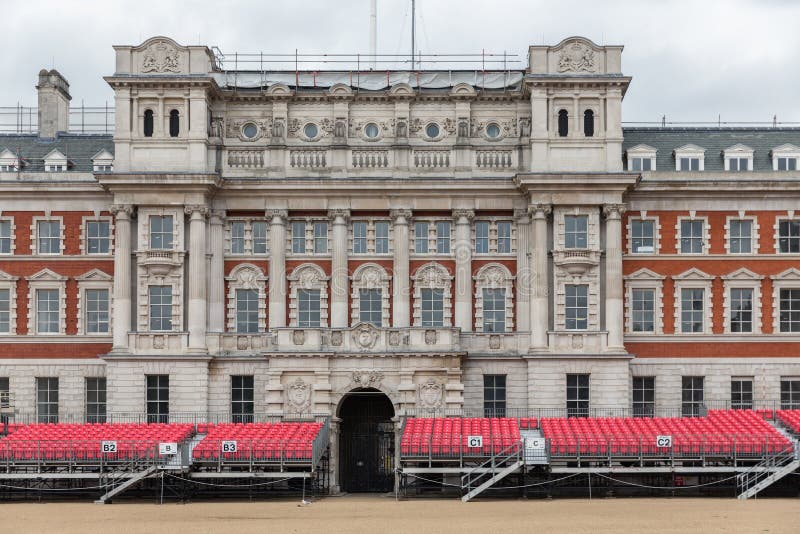 Spectator Platform for Horse Guards Parade in London Stock Photo ...