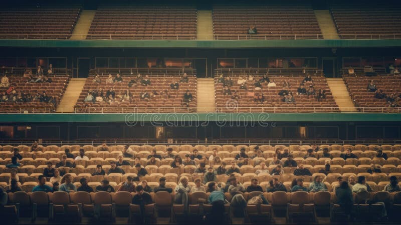 Spectator Podiums in Sports Stadiums Stock Illustration - Illustration ...