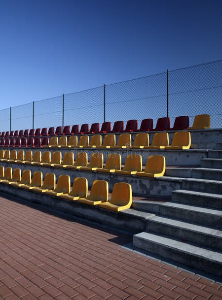 Spectator seating stock image. Image of unoccupied, arena - 18065339