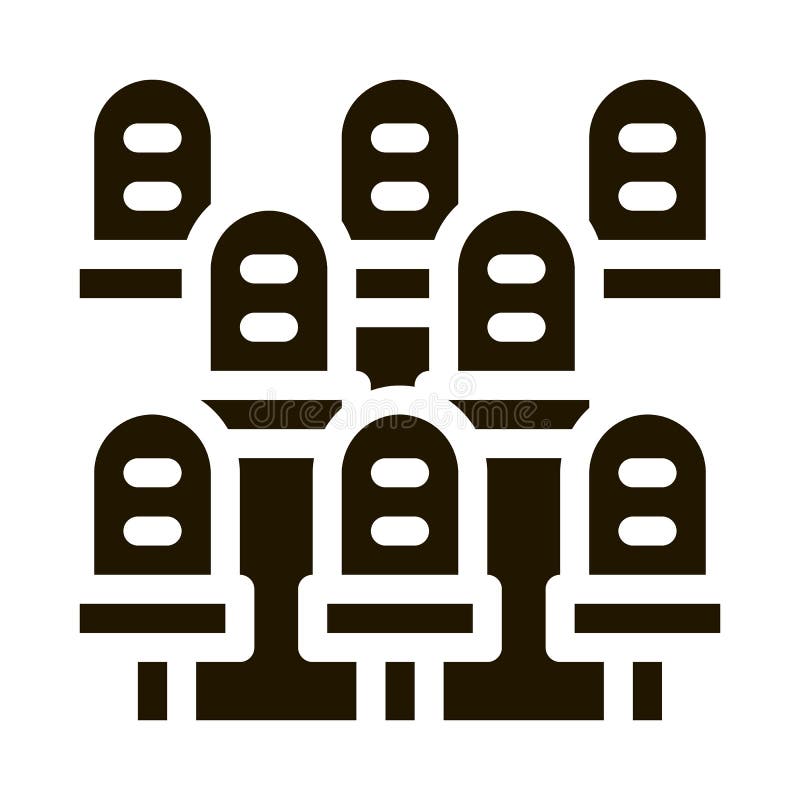Spectator Seating Icon Vector Outline Illustration Stock Vector ...