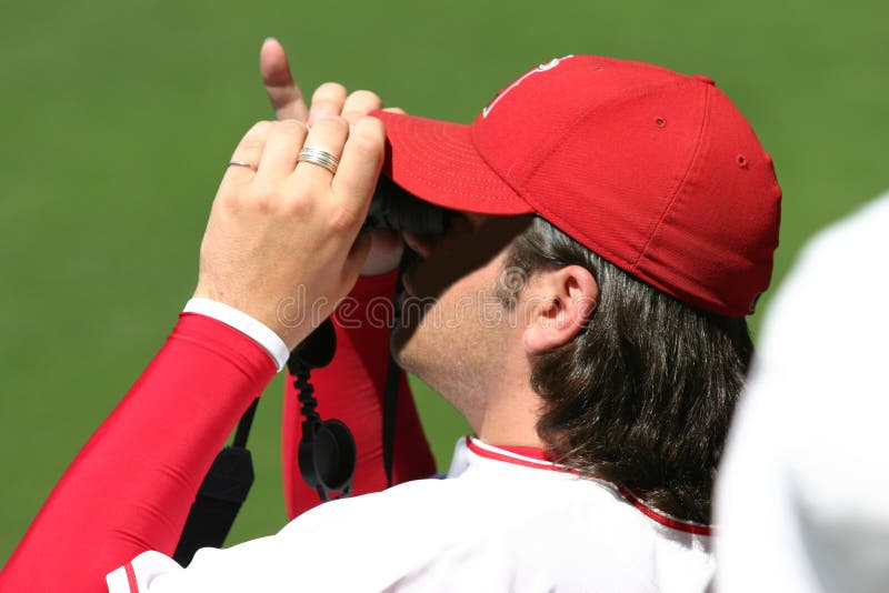 Spectator using binoculars stock photo. Image of spectating - 199082