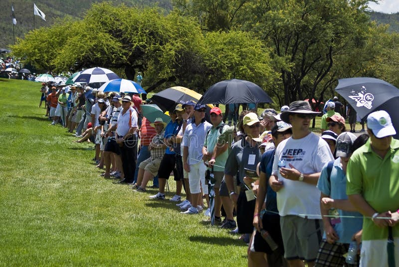 Spectators on the 1st Fairway Editorial Image - Image of gary, south ...