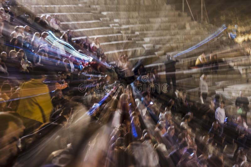 Spectators in the arena stock photo. Image of focus - 101203492