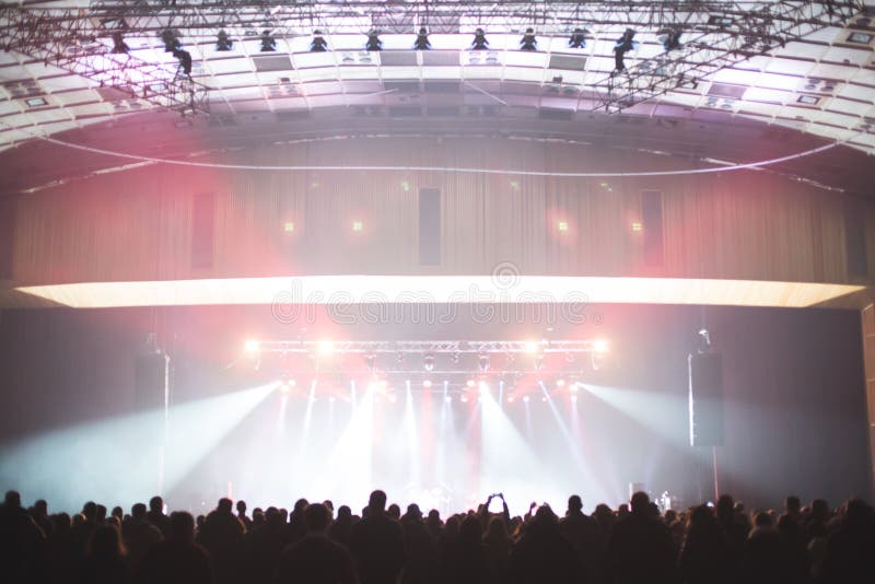 Spectators in the Large Concert Hall. Stock Image - Image of artists ...