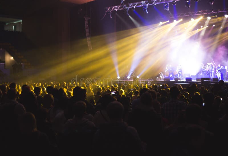 Spectators in the Large Concert Hall. Stock Image - Image of crowd ...